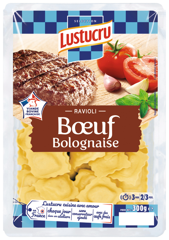 sélection lustucru RAVIOLI BŒUF BOLOGNAISE (1 vendeur) 3240931533841