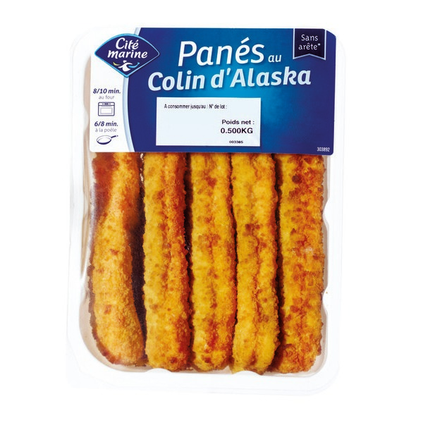 PANÉS AU COLIN D'ALASKA 3492500033850
