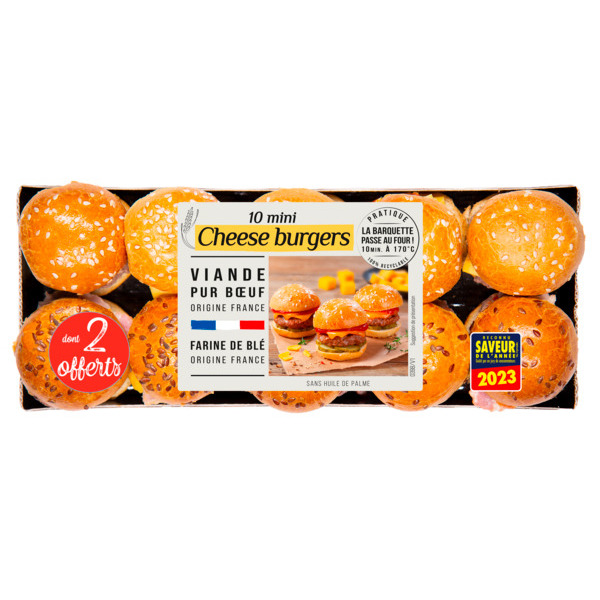10 MINI BURGERS CHEESE en promo