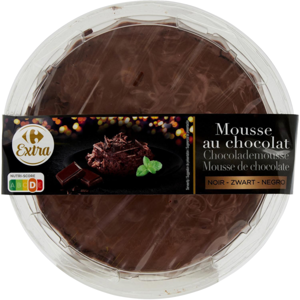 CARREFOUR EXTRA Mousse au chocolat noir en promo CARREFOUR EXTRA Mousse au chocolat noir en promo