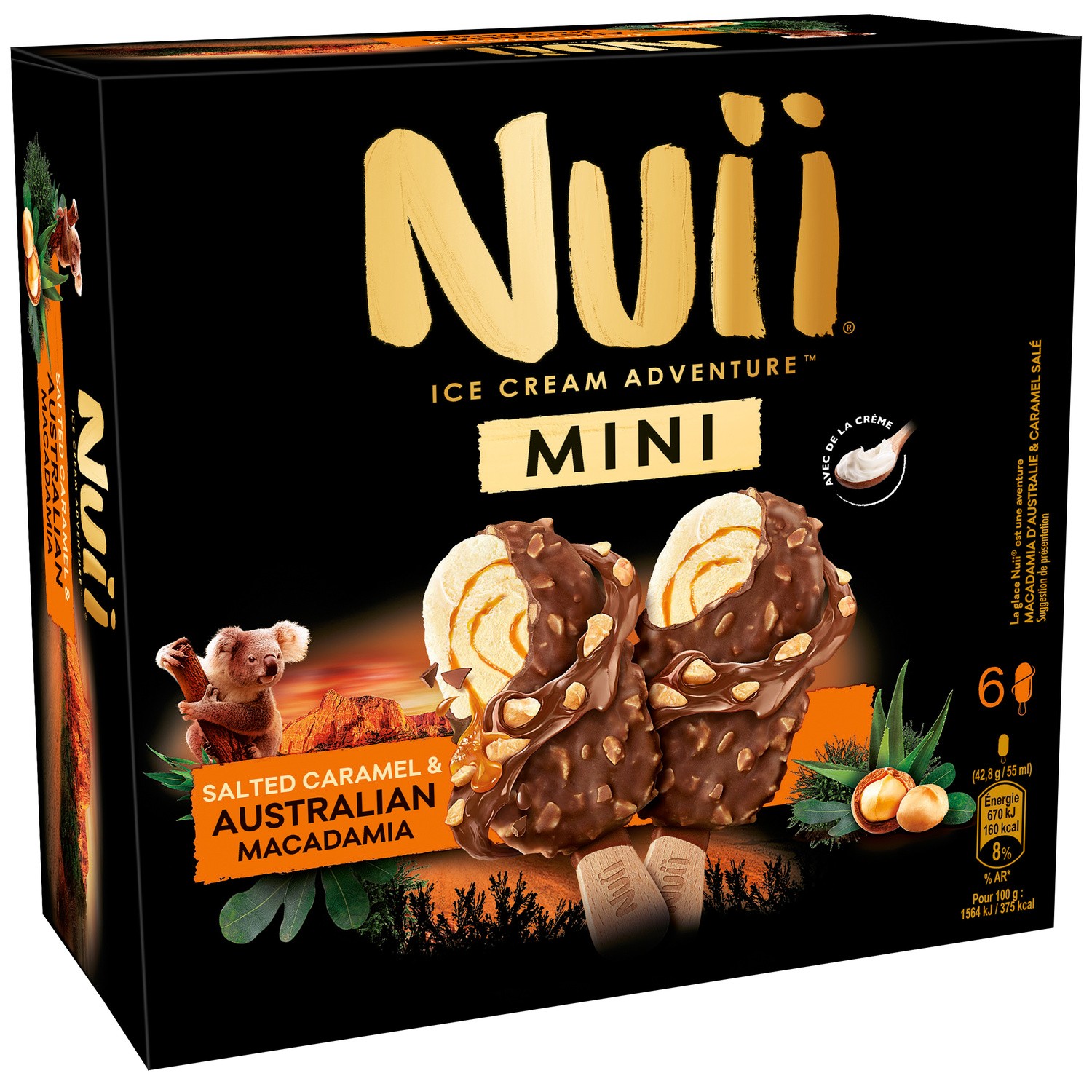 NUII Glace macadamia et caramel NUII 5900130033884